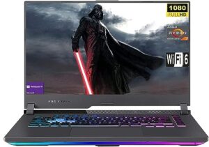 asus rog strix g15 gaming laptop, 15.6" fhd display, nvidia geforce rtx 3060, amd ryzen 7 4800h 4.2 ghz processor, 64gb ram 1tb ssd, backlit chiclet keyboard 4-zone rgb, windows 11 home, gray