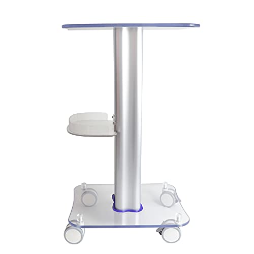 LOHISHILO Beauty Salon SPA Trolley Cart Pedestal Acrylic Rolling Cart Wheel Stand Storage, for Hospitals, Clinics, Dentistry