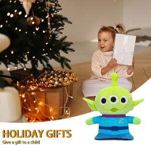 The Total Mobilization Alien Three Eyes Cute Plush Doll, 9.8 inch 25 cm Soft Doll, Cartoon Cute Stuffed Toy, The Best Gift for Children.