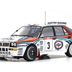 Lancia Delta HF Integrale Evoluzione #3 Didier Auriol - Bernard Occelli Martini Racing 3rd Place Tour de Corse - Rallye de France (1992) 1/18 Diecast Model Car by Kyosho K08348H