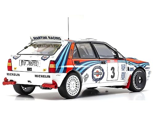 Lancia Delta HF Integrale Evoluzione #3 Didier Auriol - Bernard Occelli Martini Racing 3rd Place Tour de Corse - Rallye de France (1992) 1/18 Diecast Model Car by Kyosho K08348H