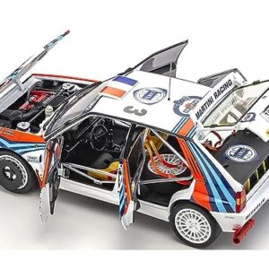 Lancia Delta HF Integrale Evoluzione #3 Didier Auriol - Bernard Occelli Martini Racing 3rd Place Tour de Corse - Rallye de France (1992) 1/18 Diecast Model Car by Kyosho K08348H