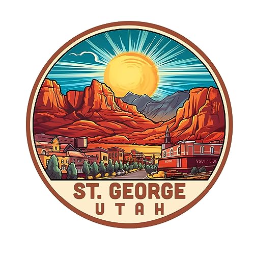 St. George Utah Design C Souvenir Fridge Magnet 2-Inch