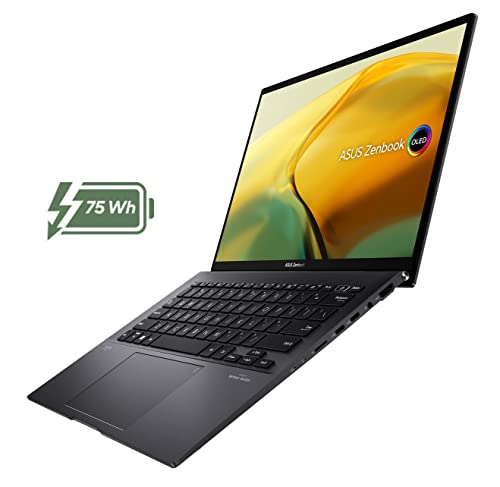 ASUS ZenBook 14 OLED UM3402 14" QHD+ Touchscreen (AMD Ryzen 7-5825U, 16GB RAM, 1TB SSD, 8-Core (Beats i7-1165G7)) Business Laptop, Backlit, Fingerprint, 19 Hr Battery, IST SD Card, Win 11 Home - 2023