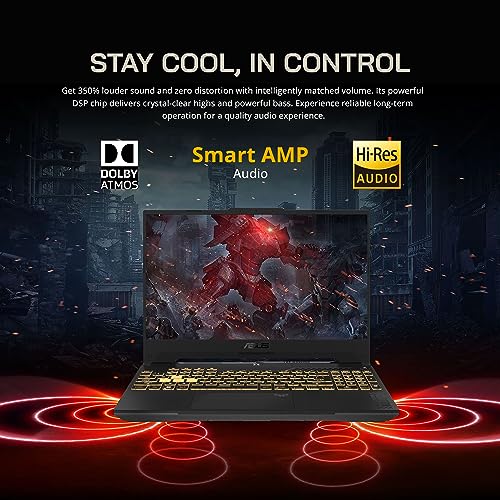 ASUS TUF F15 15.6” FHD Gaming Laptop, Intel Core i7-12700H, NVIDIA GeForce RTX 4070, 16GB RAM, 1TB SSD, RGB Keyboard, Numpad, Smart AMP Audio, Wi-Fi 6, Gray, Win 11 Pro, 32GB USB Card