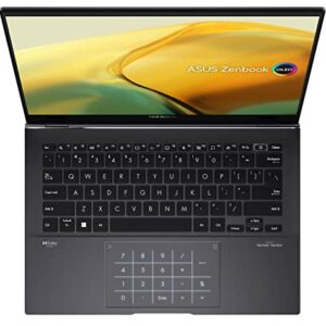 ASUS ZenBook Pro 14 OLED UM3402 14" QHD+ Touchscreen (AMD Ryzen 7-5825U, 16GB RAM, 1TB SSD, 8-Core (Beats i7-1165G7)) Business Laptop, Backlit, Fingerprint, 19 Hr Battery, IST SD Card, Win 11 Pro