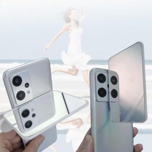 smartphone camera mirror reflection clip kit, 2023 new adjustable phone camera mirror reflection clip kit, mirror reflection clip kit, mirror reflection for phone camera (white)