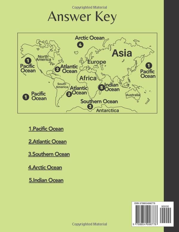 Blank World Maps: To Practice Labeling the 5 Oceans of the Earth