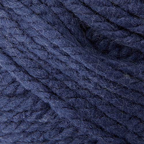 Bernat Big Ball Chunky Solid Yarn, 14 oz, Gauge 6 Super Bulky, 100% Acrylic, Faded Denim (Pack of 2)