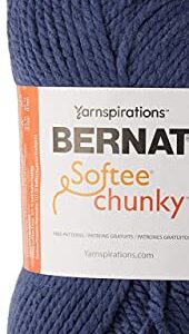 Bernat Big Ball Chunky Solid Yarn, 14 oz, Gauge 6 Super Bulky, 100% Acrylic, Faded Denim (Pack of 2)