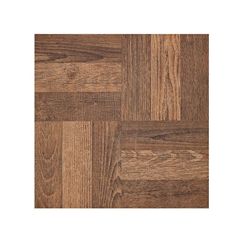 Achim Imports VFT920POVR Home Furnishings Portfolio 12x12 2.0mm Self Adhesive Vinyl Floor, Walnut Parquet, 9 Tiles/9 sq. ft (Pack of 2)