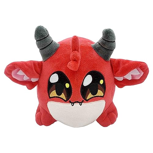 Shontay Emotional Support Demon Plush Toy,Red Demon Plushies for Children,3D Cartoon Halloween Emotional Demon Party Decoration Props Gift.