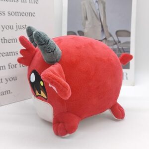 Shontay Emotional Support Demon Plush Toy,Red Demon Plushies for Children,3D Cartoon Halloween Emotional Demon Party Decoration Props Gift.