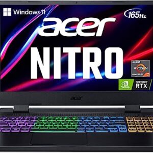 acer 2023 Newest Nitro 5 Gaming Laptop, 15.6" 165 Hz IPS Display, AMD Ryzen 7 6800H (8 core), NVIDIA GeForce RTX 3070 Ti, 32GB DDR5 RAM, 1TB SSD, Wi-Fi 6E, Backlit Keyboard, Windows 11 Home