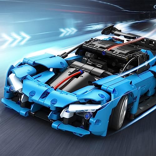 Vortix Technic Sports Car Model Building Blocks, 1/14 MOC Speed Champions Racing Car Building Kit, Construction Vehicle Toys for Adults Kids, Compatible with Lego Technic (1080PCS)