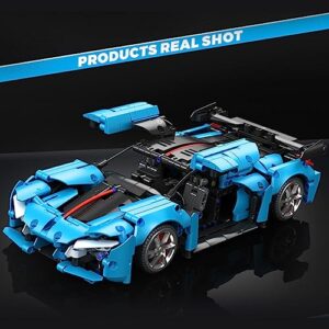 Vortix Technic Sports Car Model Building Blocks, 1/14 MOC Speed Champions Racing Car Building Kit, Construction Vehicle Toys for Adults Kids, Compatible with Lego Technic (1080PCS)