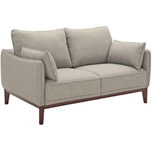 LIUJUN Loveseat Sofa with Wood Base and Legs, 62" W