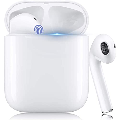 Wireless Earbuds, Bluetooth Earbuds Touch Control Stereo Sound Bluetooth Headphones with Mic, 35H Playtime IPX7 Waterproof Wireless Ear Buds with Type C Charging Case for airpod iPhone Android iOS