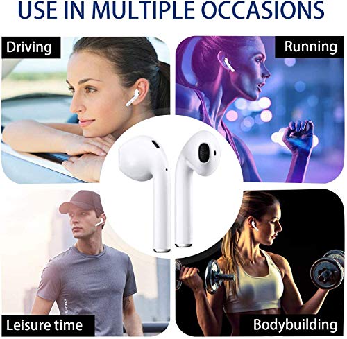 Wireless Earbuds, Bluetooth Earbuds Touch Control Stereo Sound Bluetooth Headphones with Mic, 35H Playtime IPX7 Waterproof Wireless Ear Buds with Type C Charging Case for airpod iPhone Android iOS