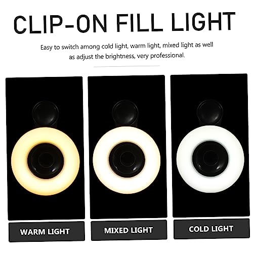 HOOTNEE Camera Lens Pink Phone Light Phone Clip Phone Clip Light Phone Lens Lamp for Manicure Clip on Light for Phone Fill Light Cell Phone Macro Lens Mobile Phone Light Cosmetic LED