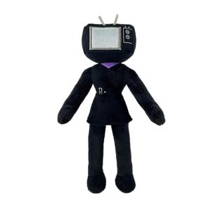 vakuum tv man/tv-woman man toy, audio plush toys, speakerman bosses doll toys, skibidi toilet toy, titan speaker man plush, camera man toy plush, skibidi toilet man plushie (color:women tv man)