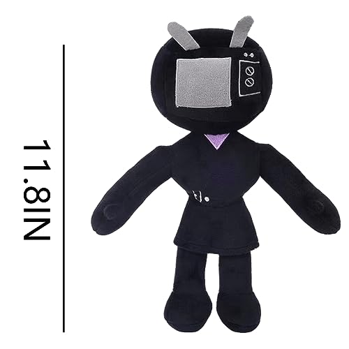 VAKUUM TV Man/Tv-Woman Man Toy, Audio Plush Toys, Speakerman Bosses Doll Toys, Skibidi Toilet Toy, Titan Speaker Man Plush, Camera Man Toy Plush, Skibidi Toilet Man Plushie (Color:Women tv Man)