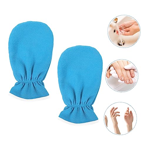 Gel Gloves 3 Pairs Exfoliating Hand Mask Black Disposable Gloves Moisturizing Hand Gloves Hand Lotions Womens Glove Gel Spa Gloves Flannel Blue Hand Spa Gloves Disposable