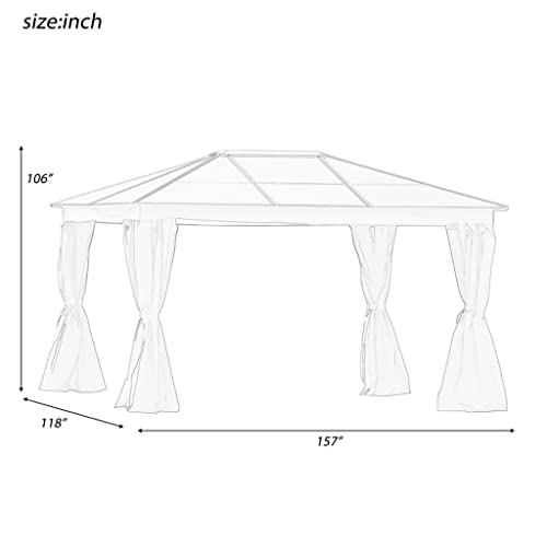 KFJBX Practical Outdoor Storage Shed Outdoor Shed is Available in A Variety of Sizes for Multipurpo