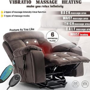 Cobplns Recliner Chair/Recliner Chairs for Adults， Lift Chairs Recliners for Elderly with Massage Lumbar Heating， Suitable for People Under 6 Feet Tall and Weighing up to 400lbs