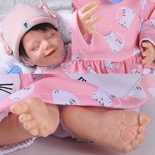 SGTD Baby Dolls That Look Real, 18-Inch Silicone Babies Girls, Handmade Silicone Real Babies Dolls, The Best Birthday, C