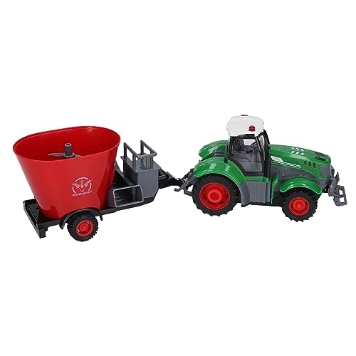 Kids RC Tractor Toy, Remote Control Farm Truck Impact Resistant 4 Channel Operation for Indoor Outdoor