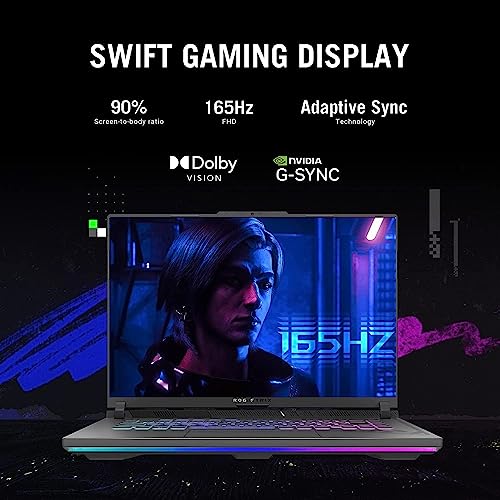 ASUS ROG Strix G16 Gaming Laptop 2023 Newest, 16" FHD 165Hz Display, Intel Core i7 13650HX up to 4.9GHz, NVIDIA GeForce RTX 4060, 64GB DDR5 RAM, 2TB SSD, Wi-Fi 6E, Bluetooth, Windows 11