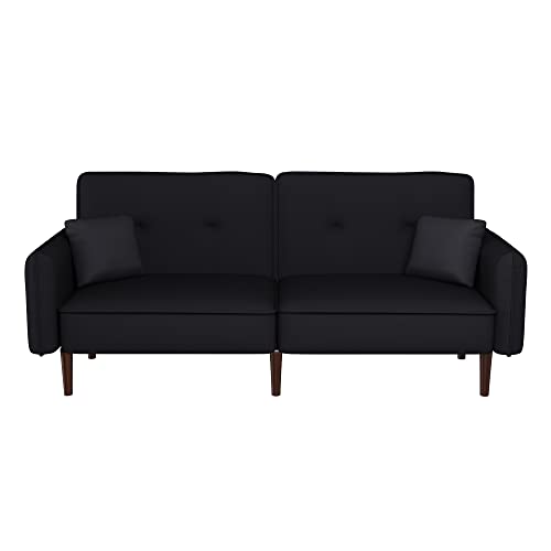 Modern Futon Sofa Loveseat Convertible Sleeper Couch Bed for Small Space Studio Office Living Room Furniture Sets, Twin Daybed Sofabed 2 Seater Sofa & Couch