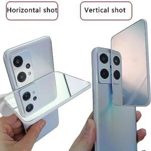 Mirror Reflection for Phone Camera - Smartphone Camera Mirror Reflection Clip Kit, Creative Selfies, Durable Materials, Easy to Use - Perfect Tool for Master Photographers! (White)