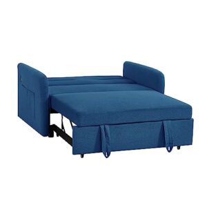 Modern Napping Futon Sofa Daybed Loveseat,2 Seaters Love Seat Convertible Sleeper Couch Bed for Home Apartment Office Small Space Living Room Furniture Sets