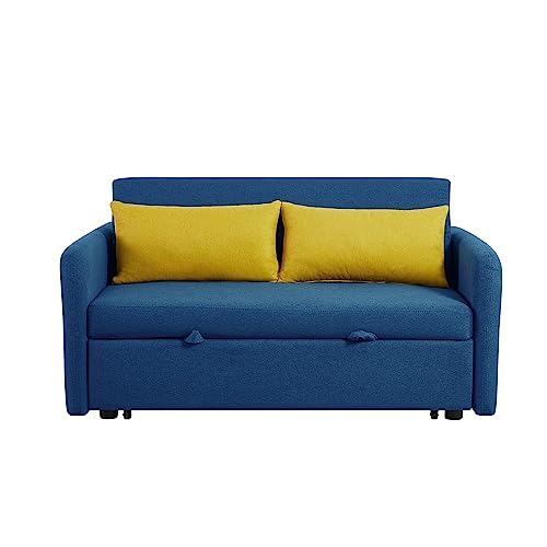 Modern Napping Futon Sofa Daybed Loveseat,2 Seaters Love Seat Convertible Sleeper Couch Bed for Home Apartment Office Small Space Living Room Furniture Sets