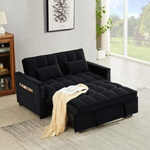 modern napping futon sofa daybed loveseat,2 seaters love seat convertible sleeper couch bed for home apartment office small space living room furniture sets