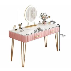 NEZIH Makeup Desk, Vanity Table Set, Vanity Desk with Drawers, Vanity Desk, Vanity Desk with Mirror and Stool, Bedroom Storage Cabinet, Small Makeup Table, for Bedroom Studio