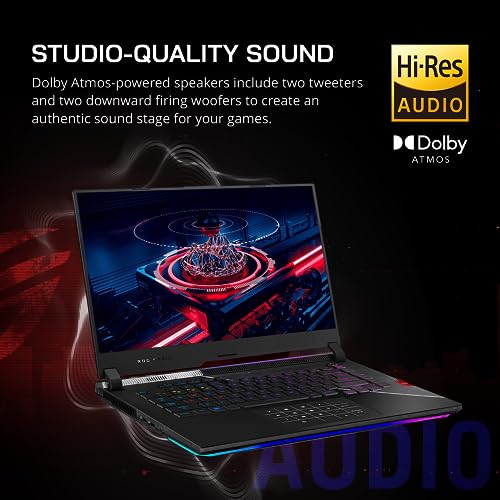 ASUS ROG Strix Scar 15 Gaming Laptop, 15.6” QHD 240Hz Display, Intel Core i9 12900H, 64GB DDR5, 2TB SSD, NVIDIA GeForce RTX 3070 Ti, Per-Key RGB Keyboard, Wi-Fi 6E, Black, Win 11, 32GB USB Card