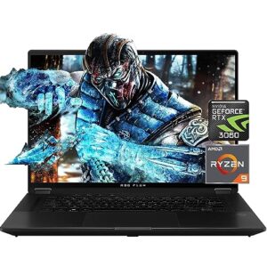 asus 2023 rog flow x16 gaming laptop, 16" wqxga 165hz touchscreen 2-in-1 design, amd ryzen 9 6900hs, nvidia geforce rtx 3060, 32gb ddr5 ram, 1tb ssd, wifi 6e, backlit keyboard, windows 11 home