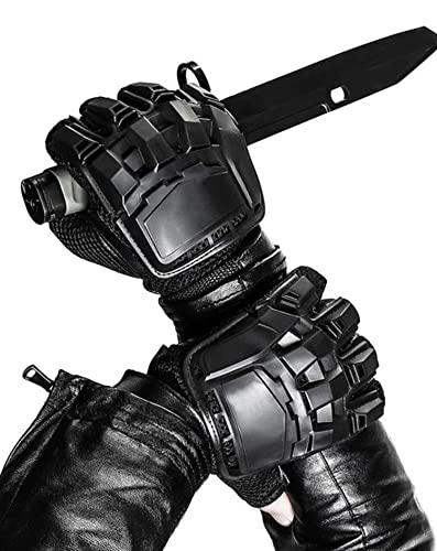 MFCT Tactical Techwear Gloves for Men (Black1, Large)