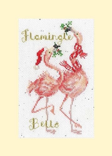 Bothy Threads Counted Cross Stitch Kit - Flamingle Bells