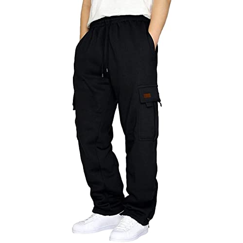 Willisos Sweatpants for Men Loose Fit, Mens Sweatpants Joggers Athletic Pants Loose Fit Drawstring Trousers Pants with Pocket