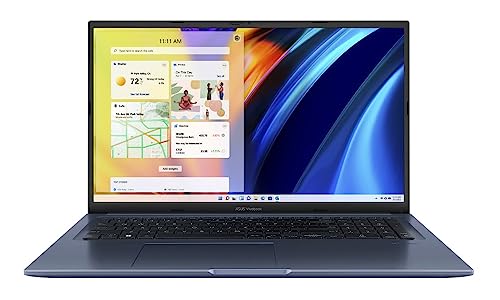 ASUS 2023 VivoBook 17X 17.3 Full HD IPS Home & Business Laptop (AMD Ryzen 7 5800H 8-Core, 24GB RAM, 1TB PCIe SSD, AMD Radeon, WiFi 6, Bluetooth 5.2, Webcam, HDMI, Backlit KB, Win 11 Pro) w/Hub