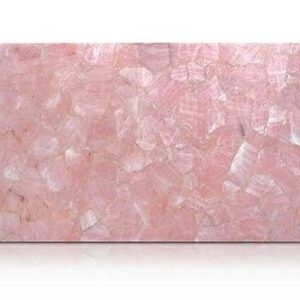 30 x 60 Inches Oval Shape Pink Marble Dining Table Top Rose Quartz Epoxy Art Conference Table for Office Furniture Decor