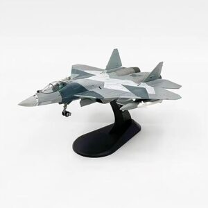 Flmenunu SU-57 Fighter Jet Airplane Model 1/100 Falcon Military Aircraft Diecast Models