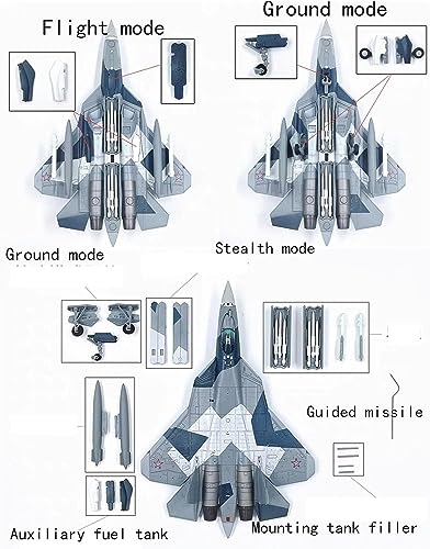 Flmenunu SU-57 Fighter Jet Airplane Model 1/100 Falcon Military Aircraft Diecast Models