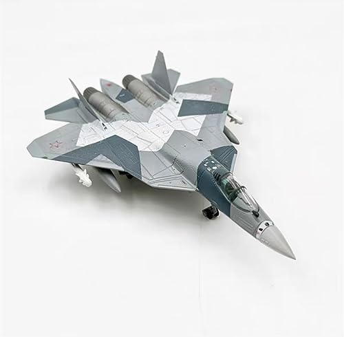 Flmenunu SU-57 Fighter Jet Airplane Model 1/100 Falcon Military Aircraft Diecast Models