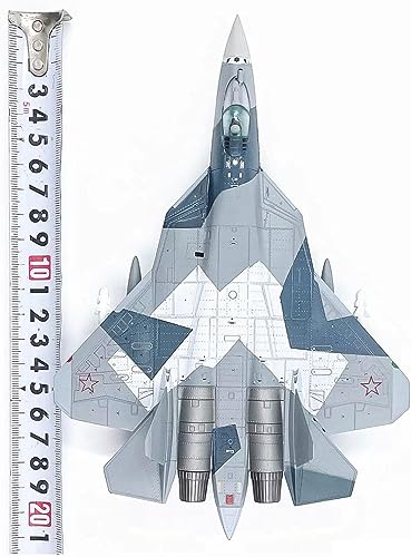 Flmenunu SU-57 Fighter Jet Airplane Model 1/100 Falcon Military Aircraft Diecast Models