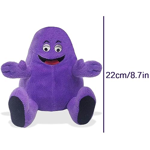 BeyondNice Grimace Shake Yellow Hat Burger Busters Shake Plushies Plush Toy Plushie Stuffed Animal Toy Game Doll Toddlers Toys (2pcs-2)